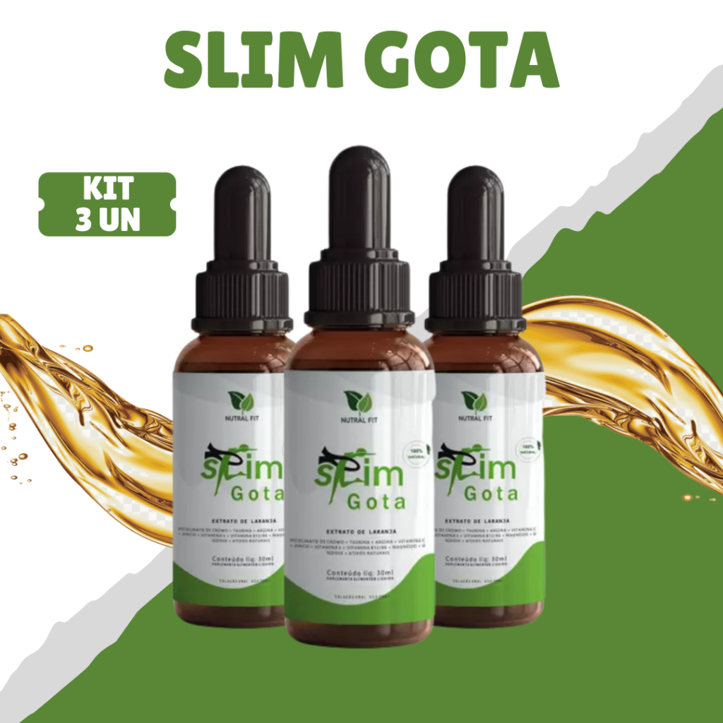 Super Oferta 3x Slim Gota Original 30ML - Envio Já | Shopee Brasil