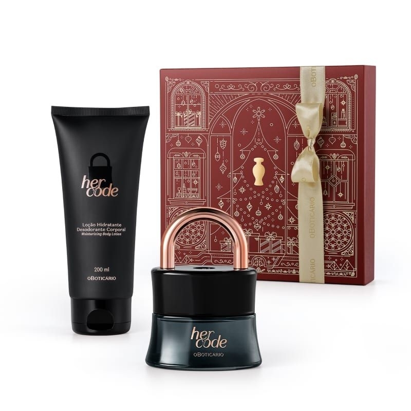 Her Code Eau De Parfum 50ml, Loção Corporal 200ml, Caixa de Presente ...