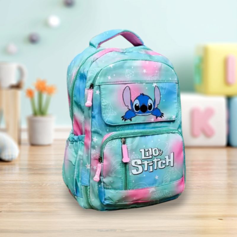 machila grande de nylon femenina stitch con vários divisórios. | Shopee ...