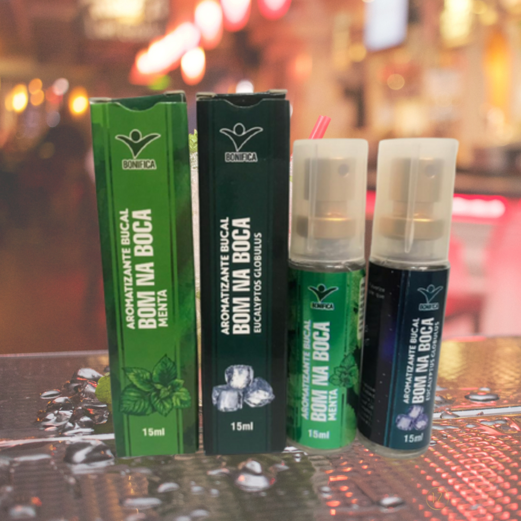 Kit Bom na Boca - Spray Bucal - Antisséptico Bucal Eucalyptos e Menta ...