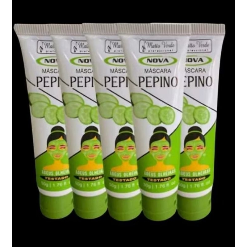 Display 12 Máscara Facial Pepino 50g - Matto Verde | Shopee Brasil