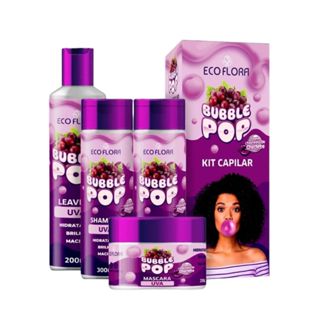 KIT BUBBLE POP UVA EFEITO TEA COM RECONSTRUÇÃO SEM PONTAS DUPLAS ...