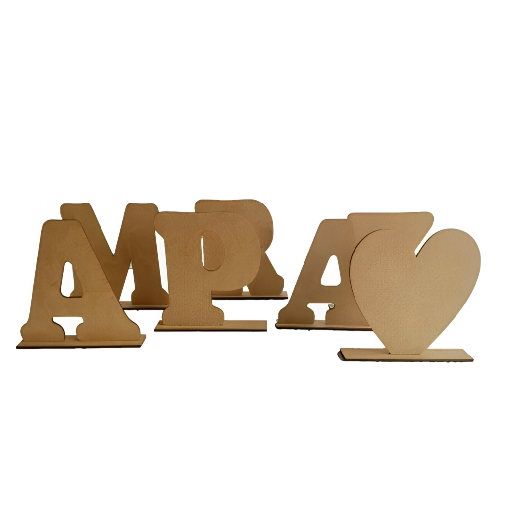 15 Letras em MDF Para Decoração Mesa Lembrancinha Enfeite Aniversário ...