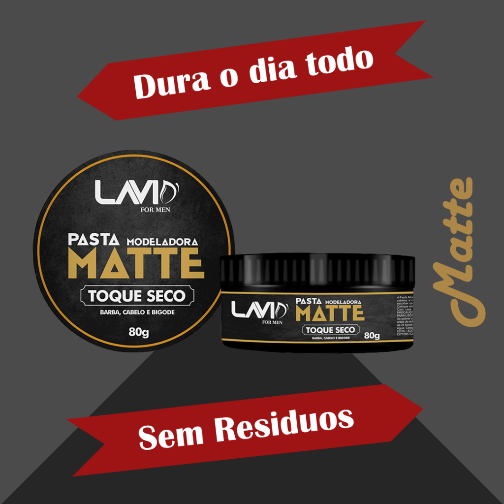 Pasta Modeladora capilar MATTE 80g Lavid cosmeticos. | Shopee Brasil