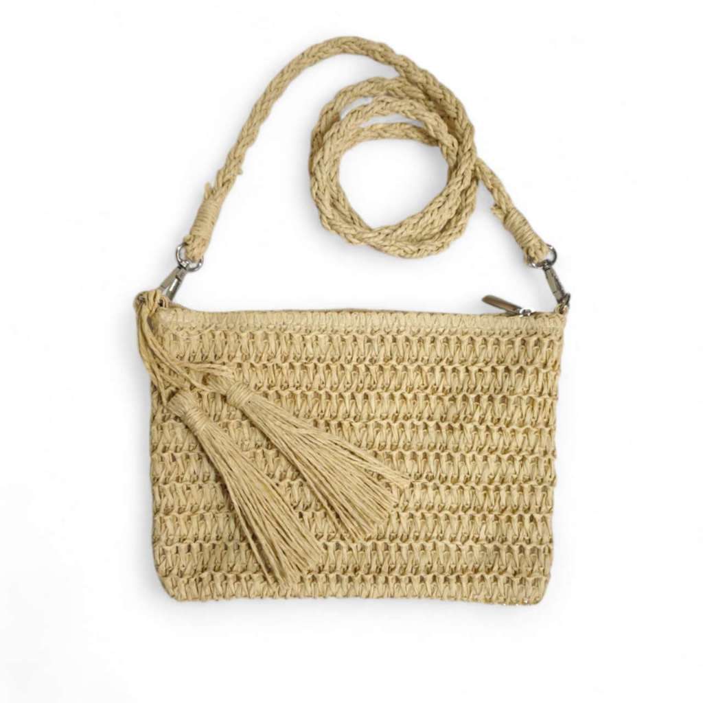 Bolsa De Palha Para Verão Com Alça Transversal Retiravel, Tamanho Médio ...