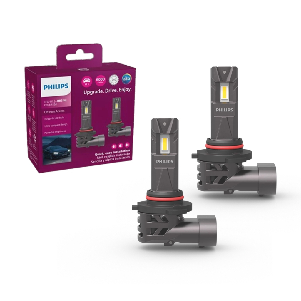 Par Lâmpada Led Philips Ultinon Access U2500 HB3 HB4 12V 6000K | Shopee Brasil