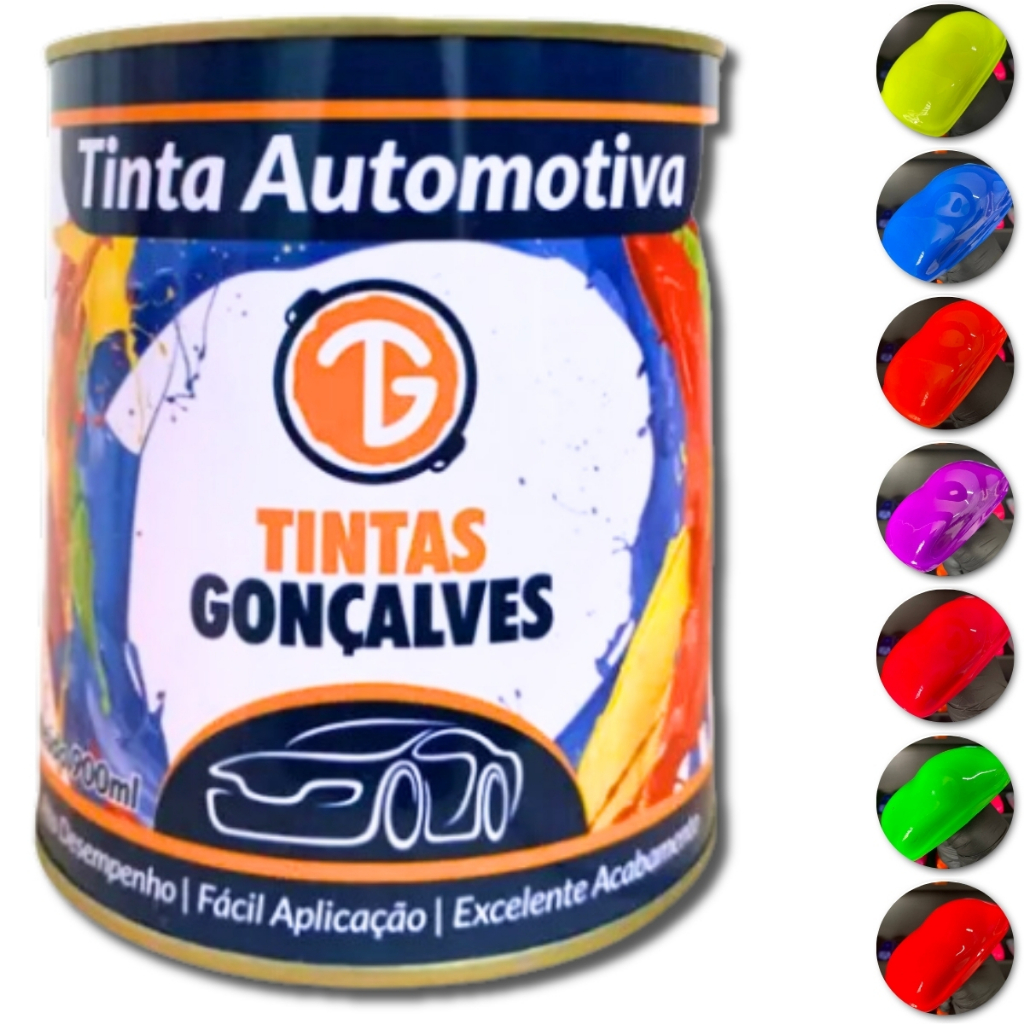 Tinta automotiva luminosa 900ml | Shopee Brasil