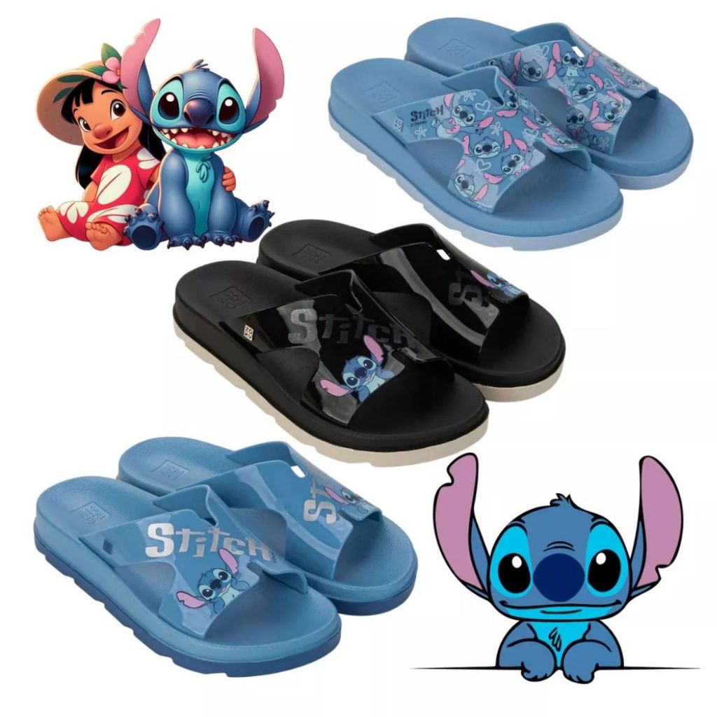 Chinelo Feminino Zaxy Daily Lilo & Stitch Birken Disney Confortável ...