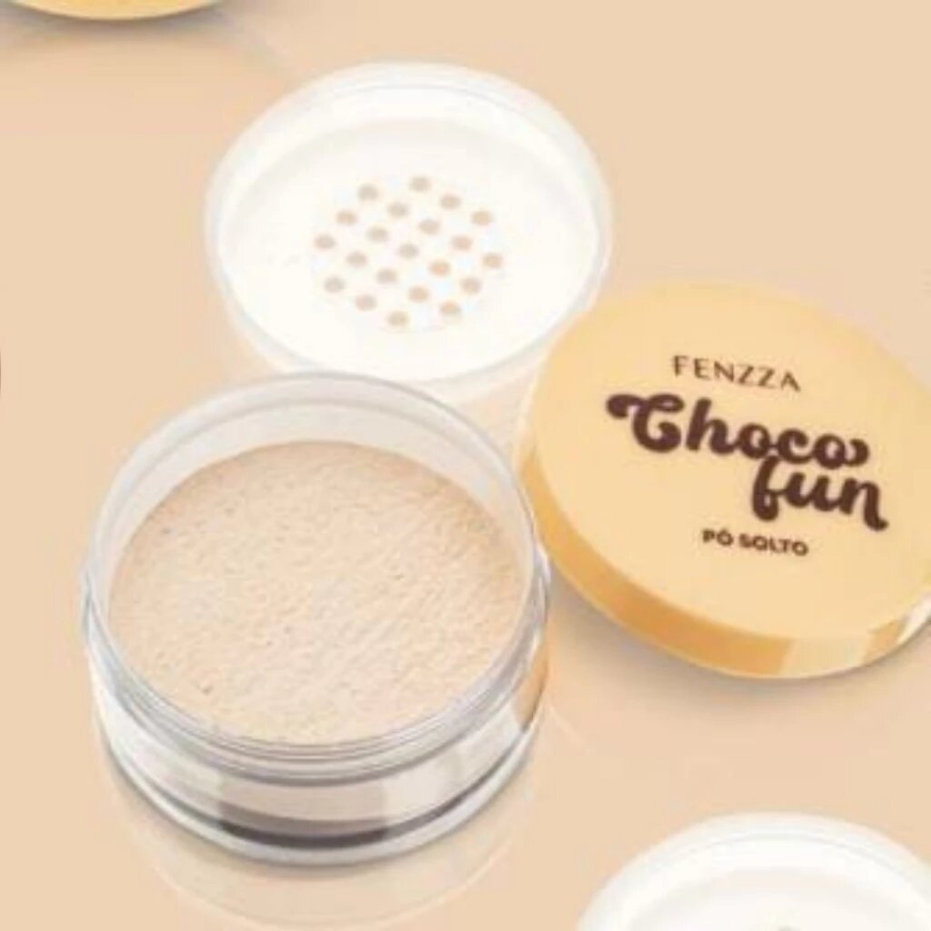 Pó Solto Fenzza Chocofun cor chocolate branco efeito photoshop pó ...