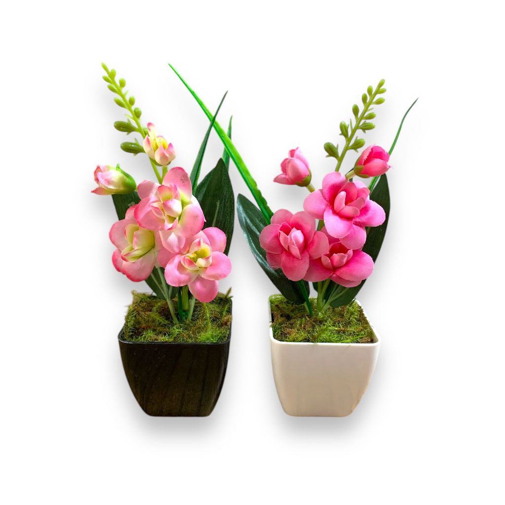 MINI ARRANJO DE FLORES ARTIFICIAL 20 CM - KIT COM 1, 3 OU 6 UNIDADES ...