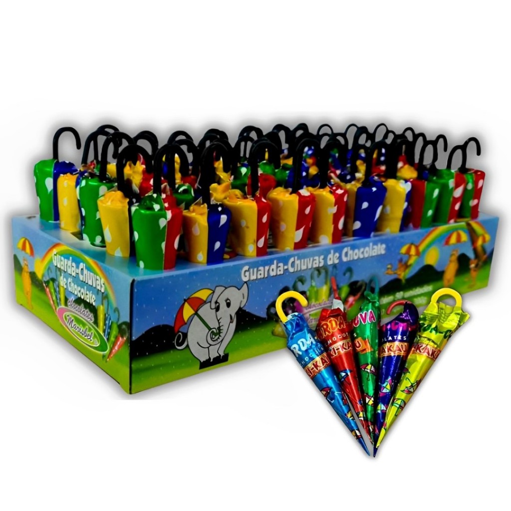 Guarda Chuva De Chocolate C/50 Unidades Marisbel | Shopee Brasil