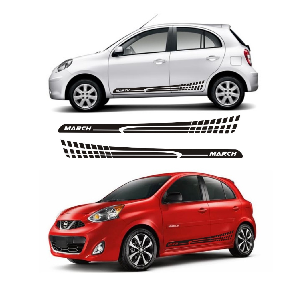 Adesivo X11 Auto Para March Nissan Faixa Modelo Rx1 Esportiva Colante ...