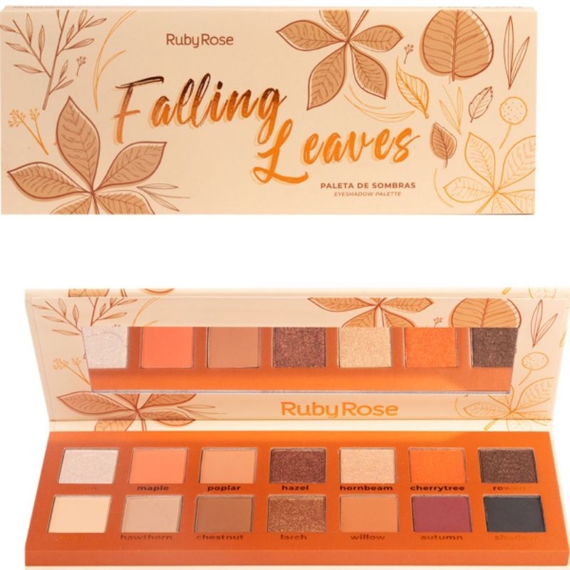 Paleta De Sombra Ruby Rose Falling Leaves | Shopee Brasil