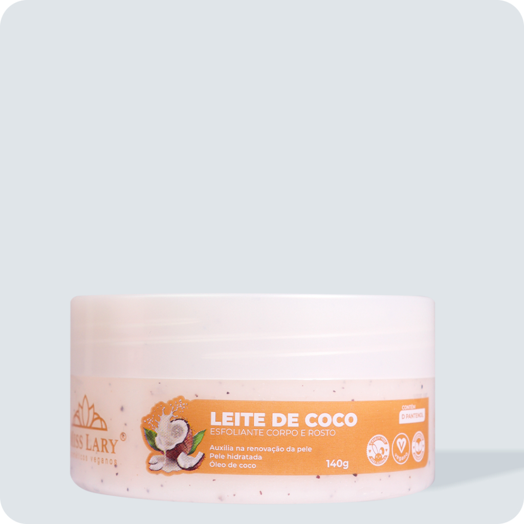 Esfoliante Corpo e Rosto Leite de Coco | Shopee Brasil