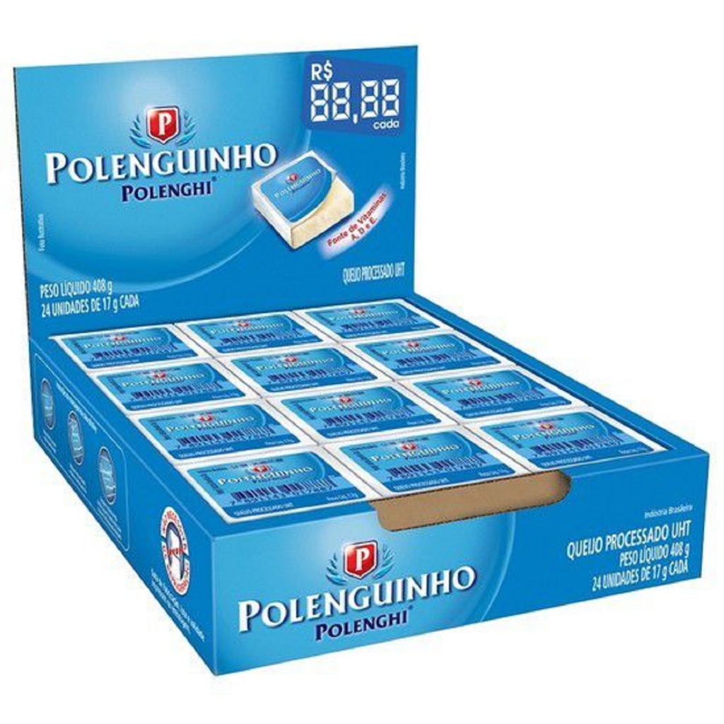 Polenguinho Tradicional 17G CX COM 24 Unidades 408g O SABOR ORIGINAL ...