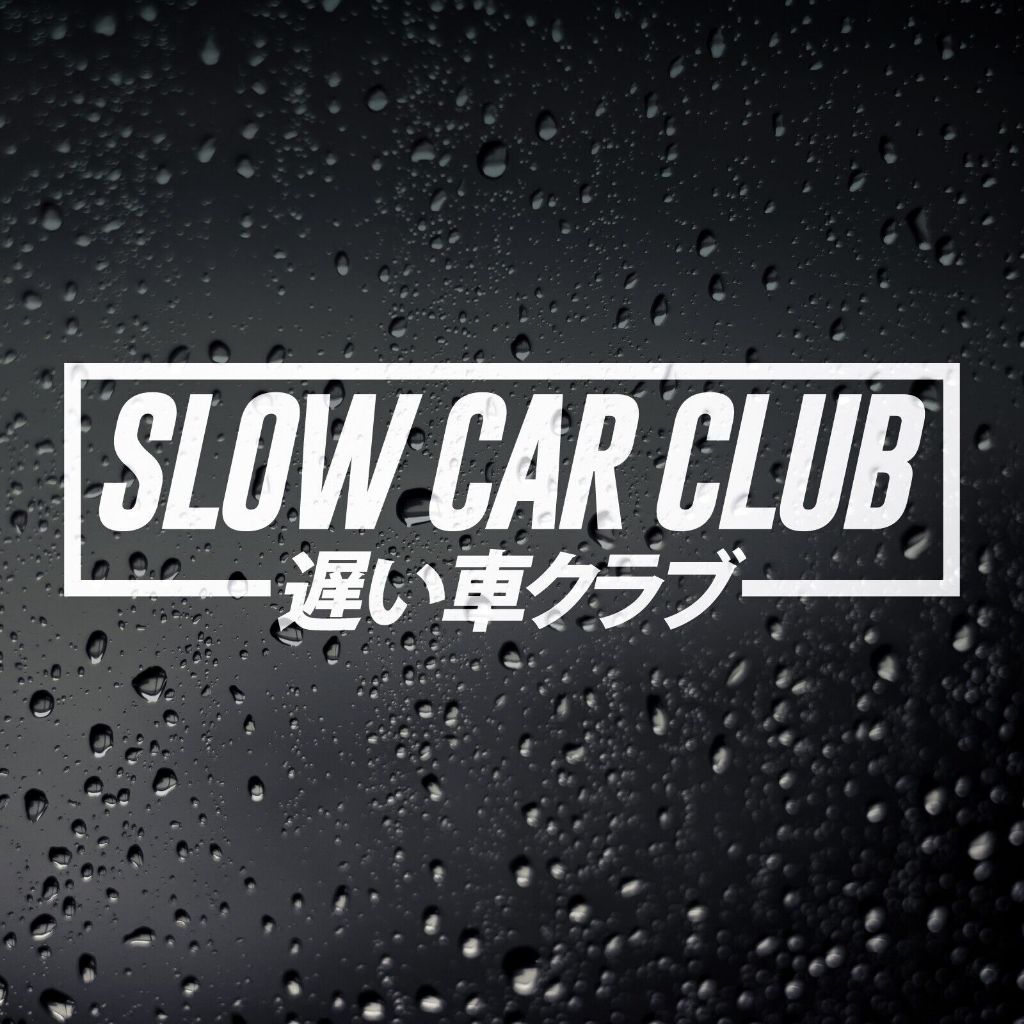 Adesivos Slow Car Club JDM Sticker - DUB Euro Slammed Stance - em dois ...