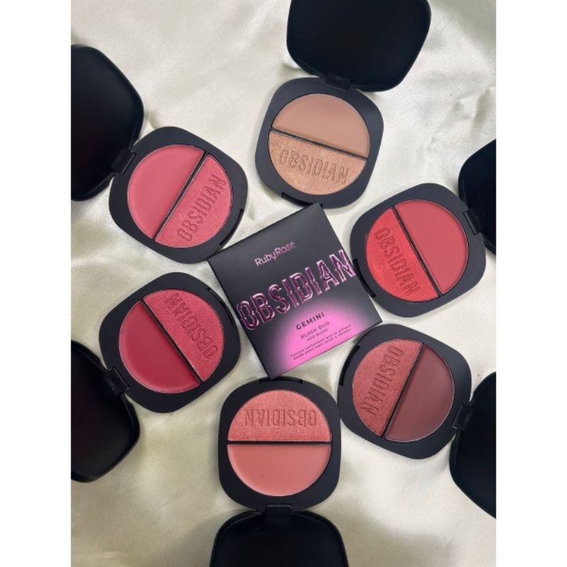Blush Obsidian Duo Gemini Ruby Rose | Shopee Brasil