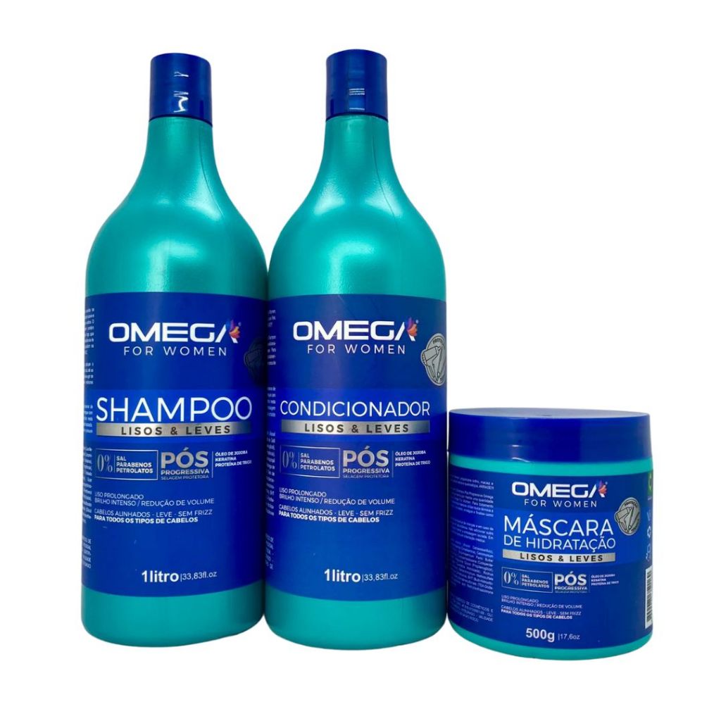 Kit CABELO DESMAIADO Shampoo Condicionador e Mascara Lisos e Leves 1 ...