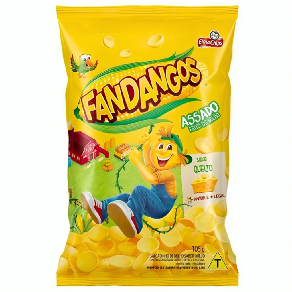 Salgadinho Fandangos Queijo 105g Elma Chips | Shopee Brasil