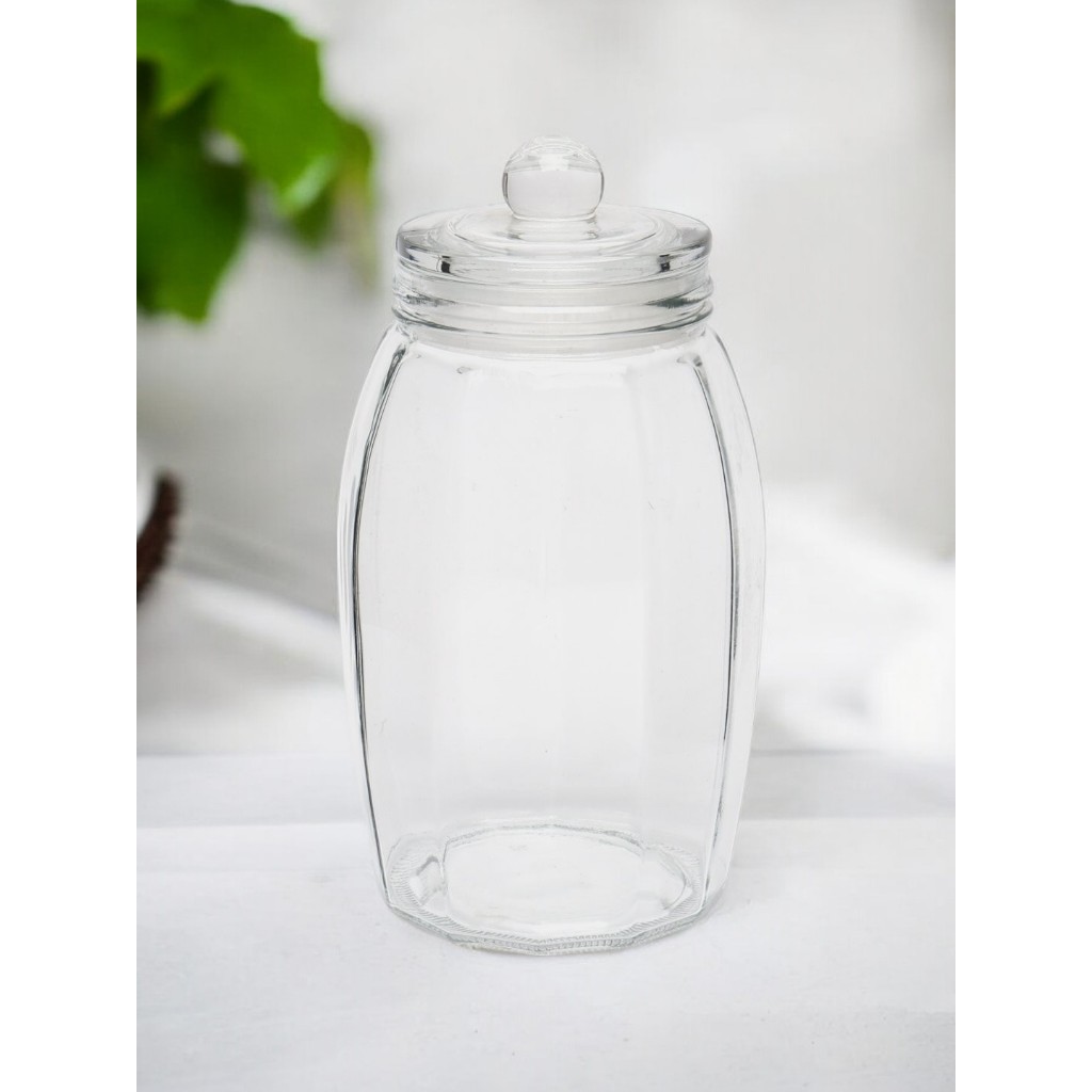 Pote de Vidro GRANDE Porta Mantimento Tampa com Vedação Anti-inseto ...