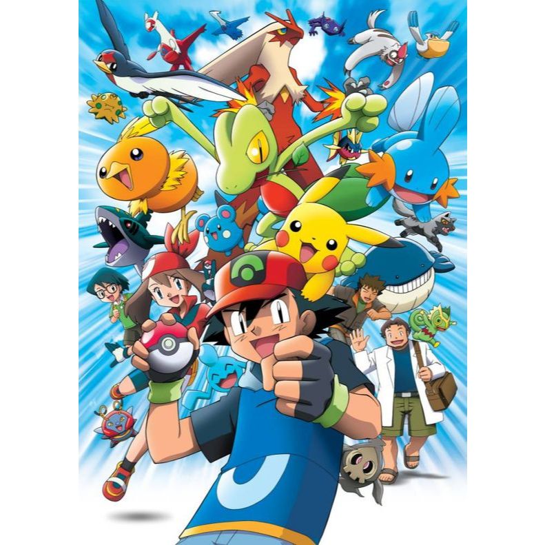 Painel de Festa em Lona 2x2m Personalizado em Lona Fosca - Tema POKÉMON ...