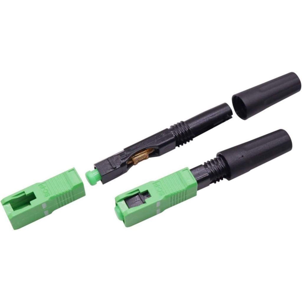 CONECTOR FAST RÁPIDO FIBRA ÓPTICA VERDE SC/APC - KIT 5UN | Shopee Brasil