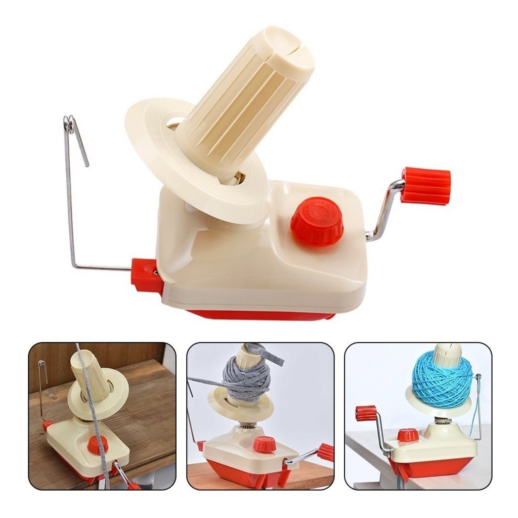 Máquina Enrolador De Linha Lã Fio Tricô Rebobinador Novelo Lanmax RE-02 Acessório Essencial ...