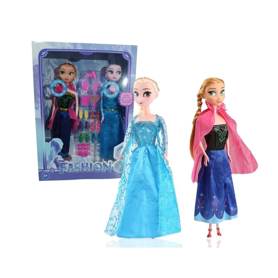 Boneca Frozen com 2 Elsa e Anna Musical Articulada 30cm Infantil com ...