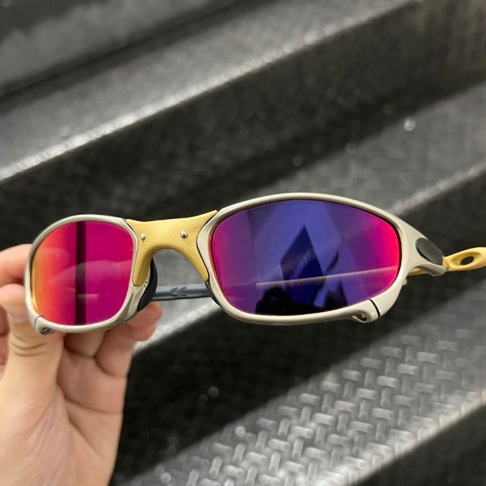 Oculos Lupa 24k Polarizado Pinado X Metal Penny Doublex Juju Dourado ...
