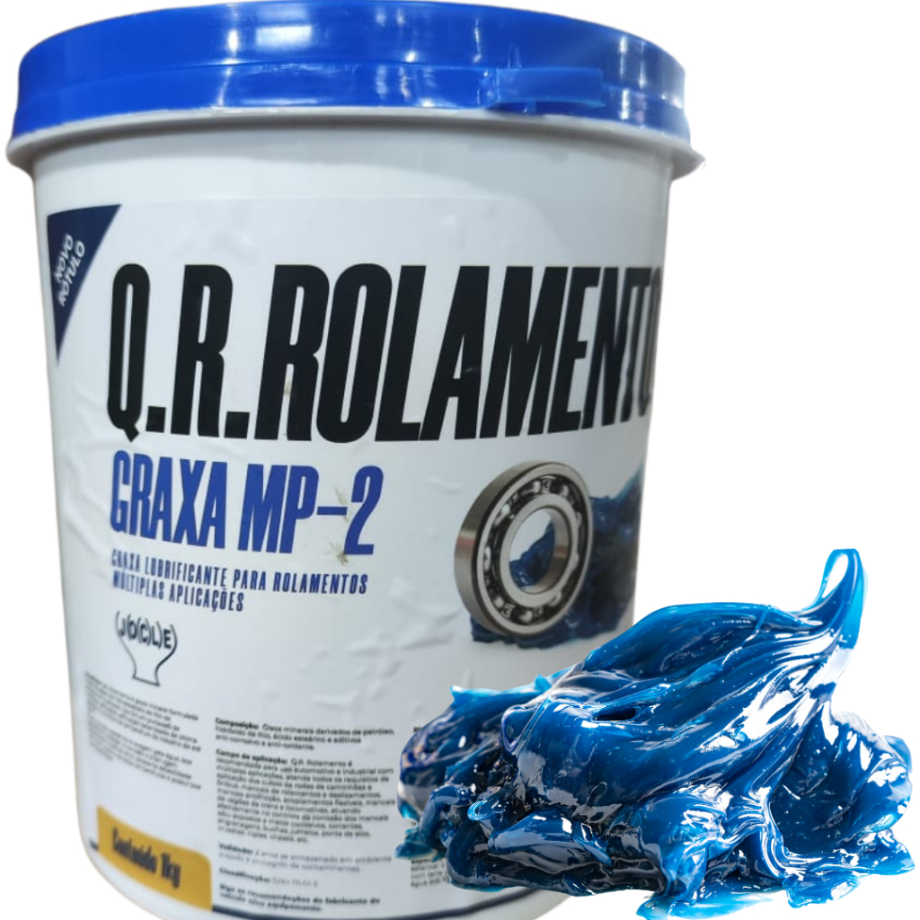 Graxa Azul De Lítio Para Rolamento E Mancais Multiuso Uso Geral 1Kg ...