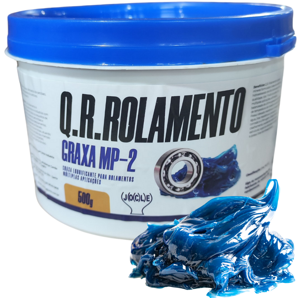 Jocle Graxa Azul De Lítio Para Rolamento E Mancais Multiuso 500gr ...