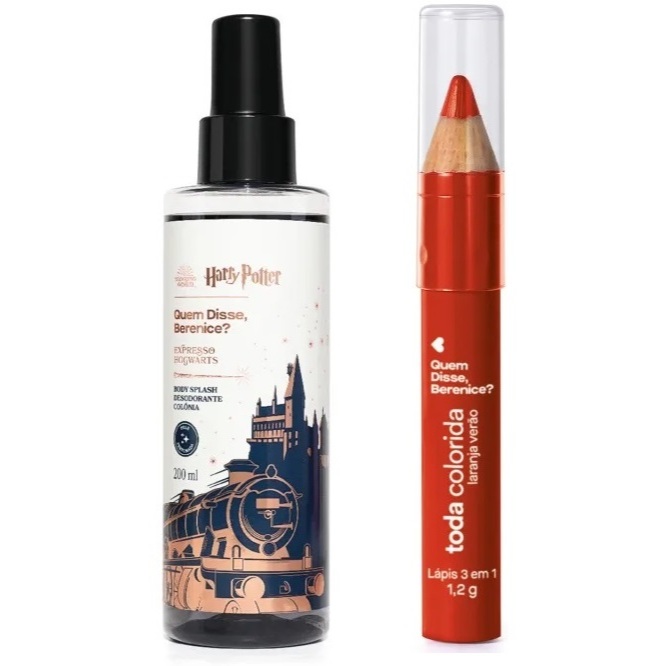 Kit Especial Body Splash Expresso Hogwarts e Lápis Multifuncional ...