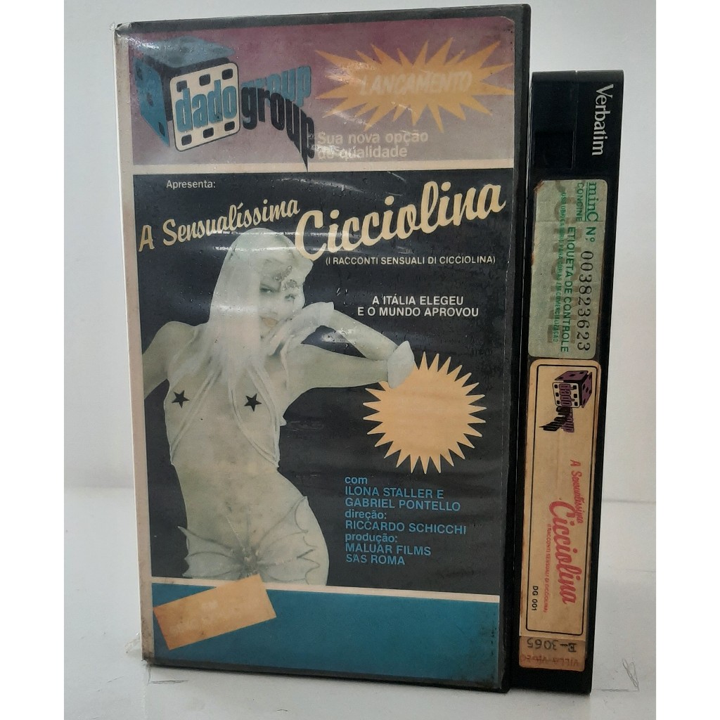 VHS A Sensualissima Cicciolina - Dado Group | Shopee Brasil