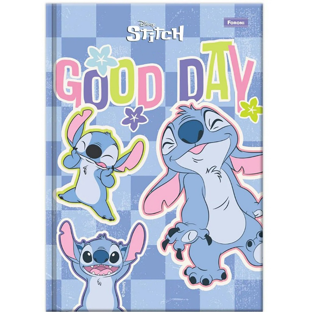 Caderno Brochurão College Lombada Quadrada Stitch - Foroni (160 folhas) | Shopee Brasil