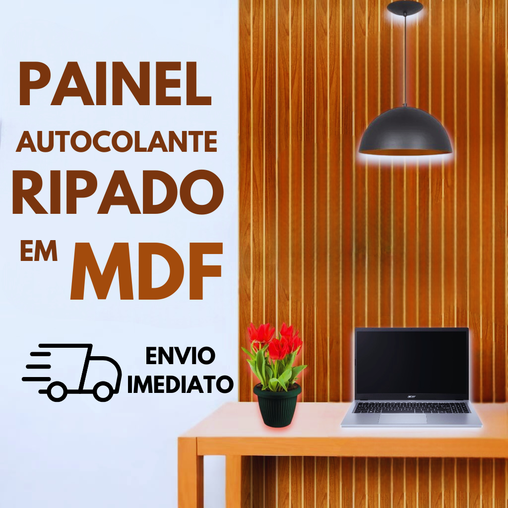 50 Revestimento Painel De Parede Ripado Decorativo MDF 45x11 | Shopee ...