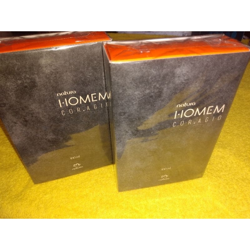 Kit 2 Deo Parfum Natura Homem Coragio 100ml Cada Lacrado | Shopee Brasil