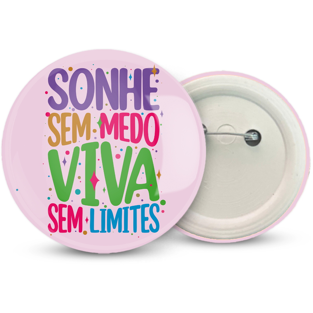 Botons Button Bottons Broche Personalizado kit com 500 Unidades Tamanho ...