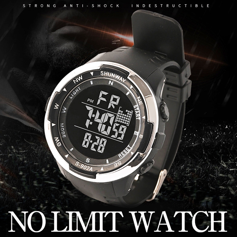 Relógios Masculino Militar A Prova D Água De Luxo Digital Esportivo Cronômetro Eletrônico S902A ...