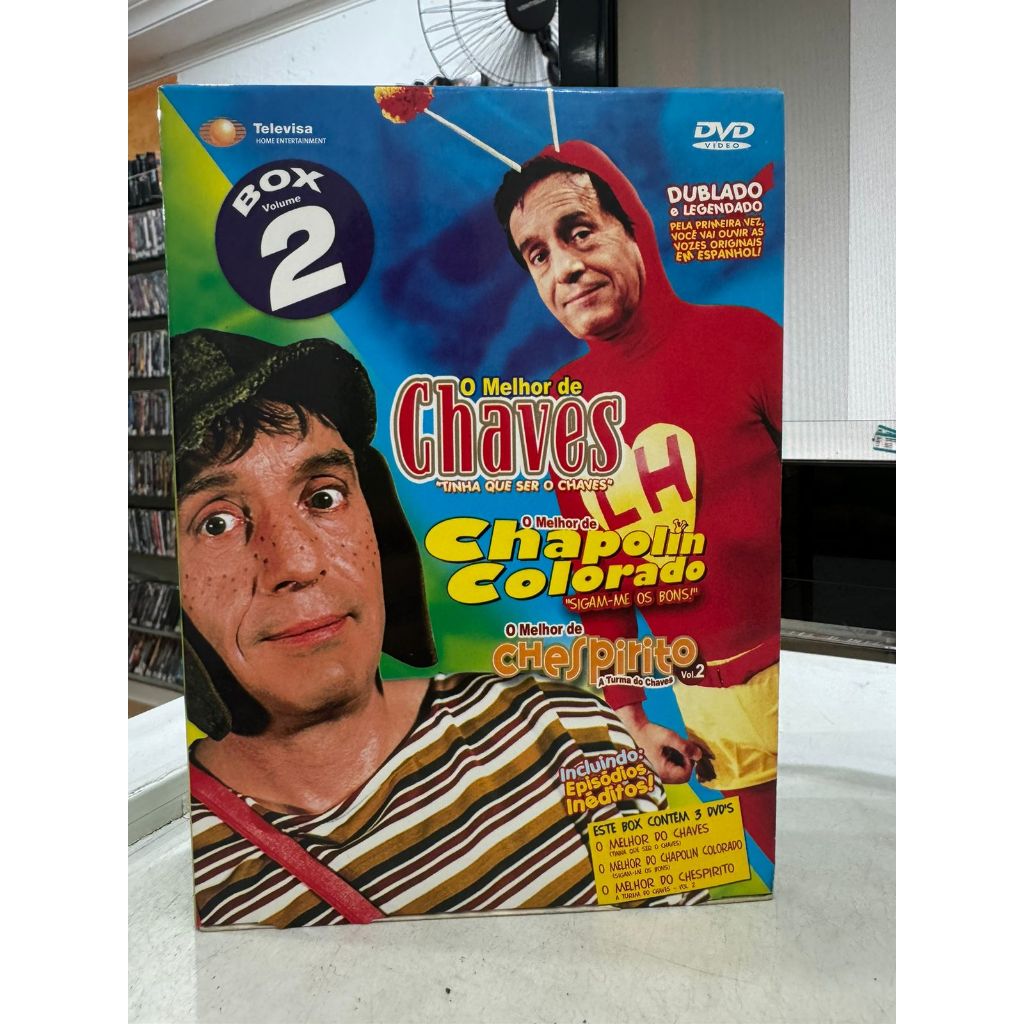 Box DVD O Melhor de Chaves - Volume 2 | Shopee Brasil