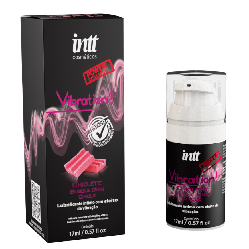 Gel Beijavel Vibration Power Lubrificante Extra Forte Chiclete 17ml ...
