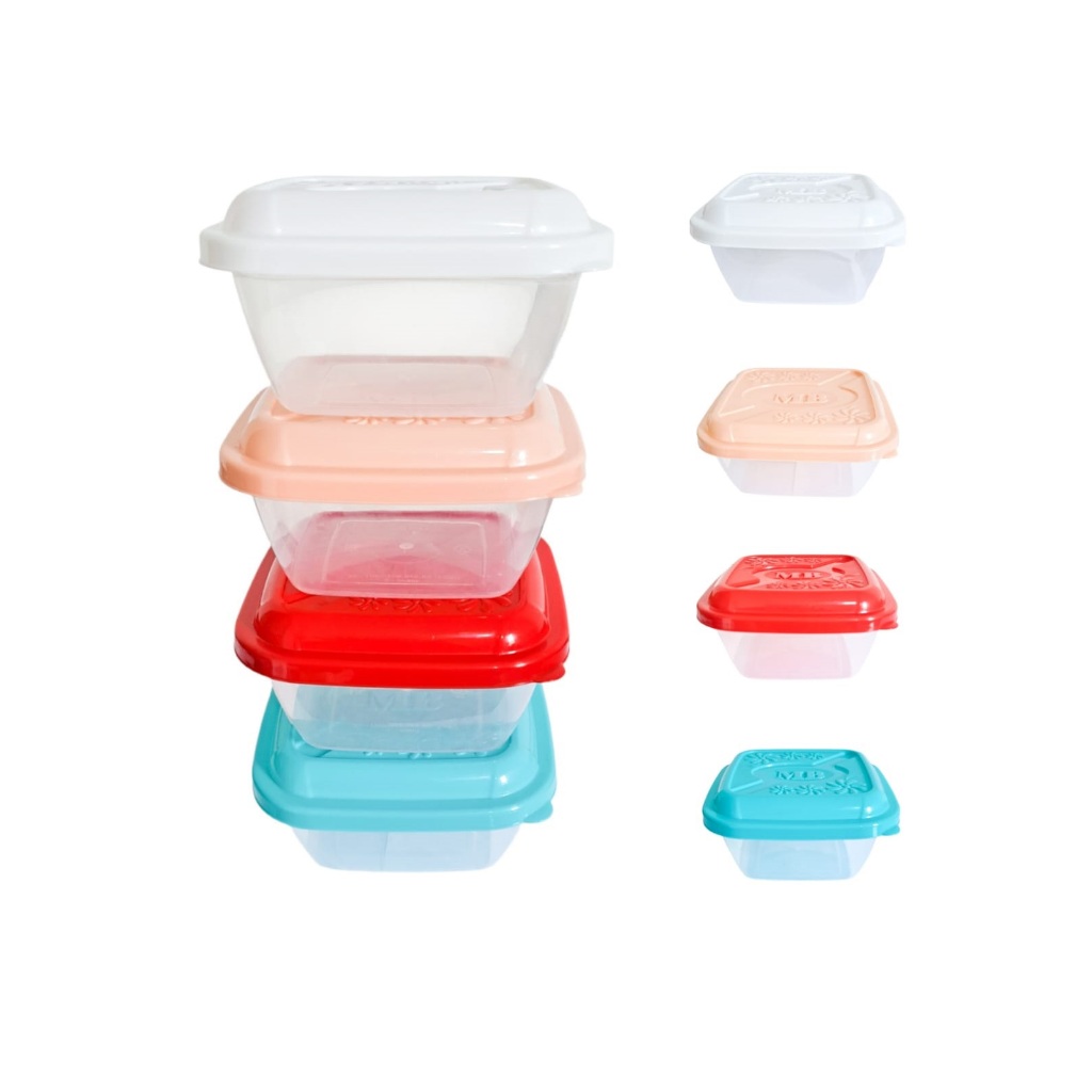 Potes de Plástico avulso e kits - 400ml 800ml e 1,5lt | Shopee Brasil