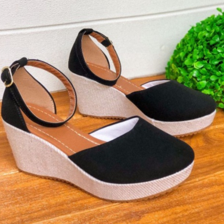 Sandália Feminina Anabela Fivela // Atenção à Descrição Para Evitar ...