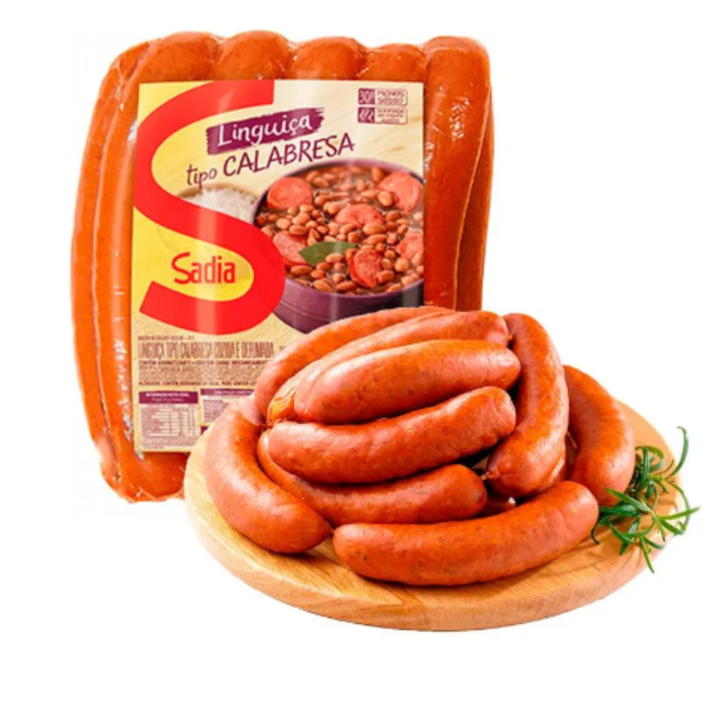 Linguiça Tipo Calabresa Cozida/defumada Sadia 2,5kg | Shopee Brasil