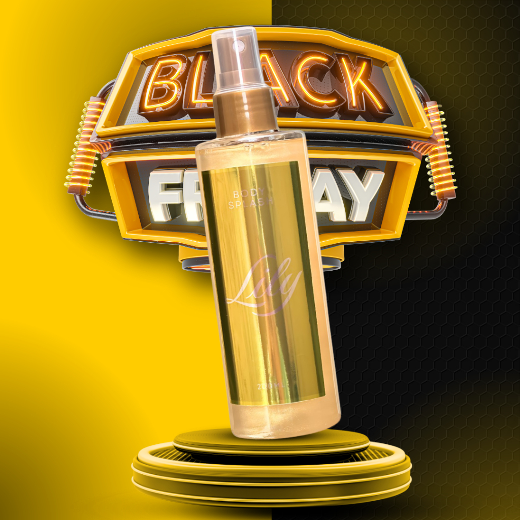Body Splash Lily com bilho dourado - Black Friday - 200ml | Shopee Brasil