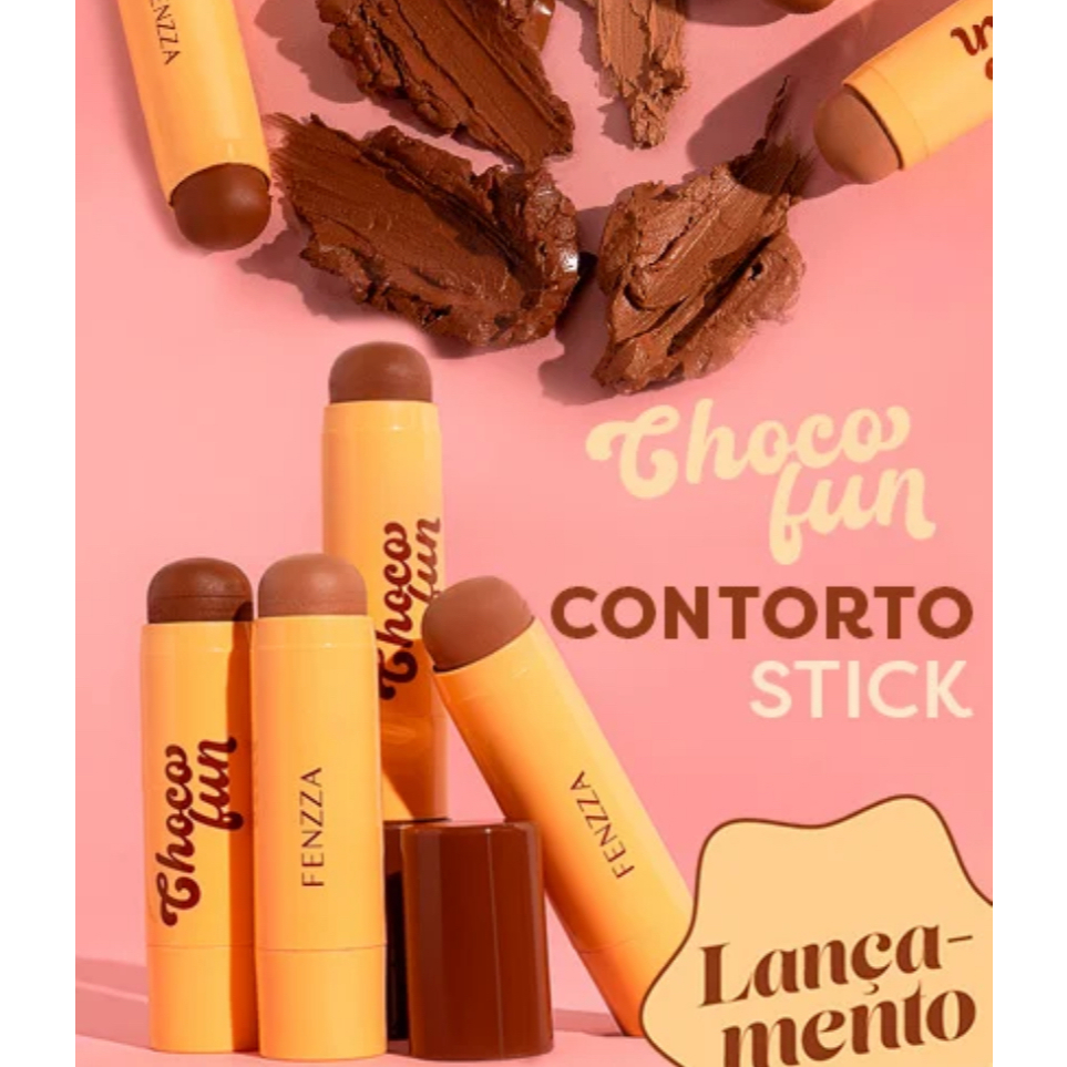 Contorno Facial Stick/Bastão Choco Fun Fenzza - Escolha Sua Cor ...