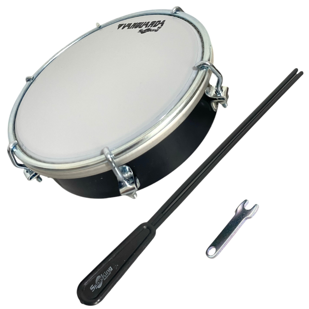 Tamborim 6 Polegadas Abs Preto Profissional Leve Spanking Vanguarda Com ...