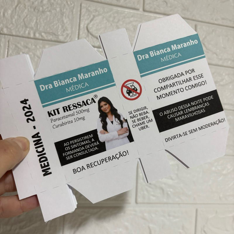 Kit Ressaca Personalizado Lembrancinha Formatura Odontologia Medicina e ...