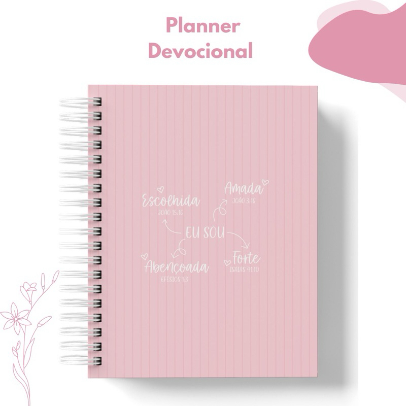 Planner Caderno Devocional Evangélico, Capa dura, minimalista | Shopee Brasil