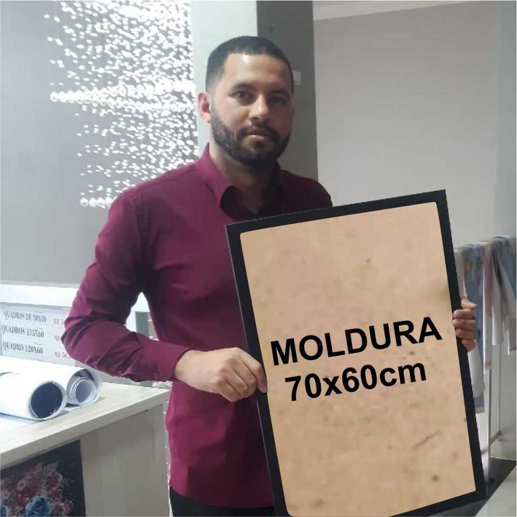MOLDURA PARA QUADROS DECORATIVOS - 70x60 cm - LINDO | Shopee Brasil