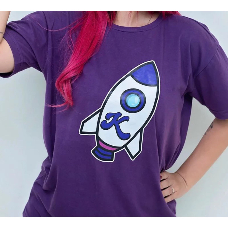 Camiseta katlen zoom boom irmã da Emilly vick youtuber camisa roxa ...